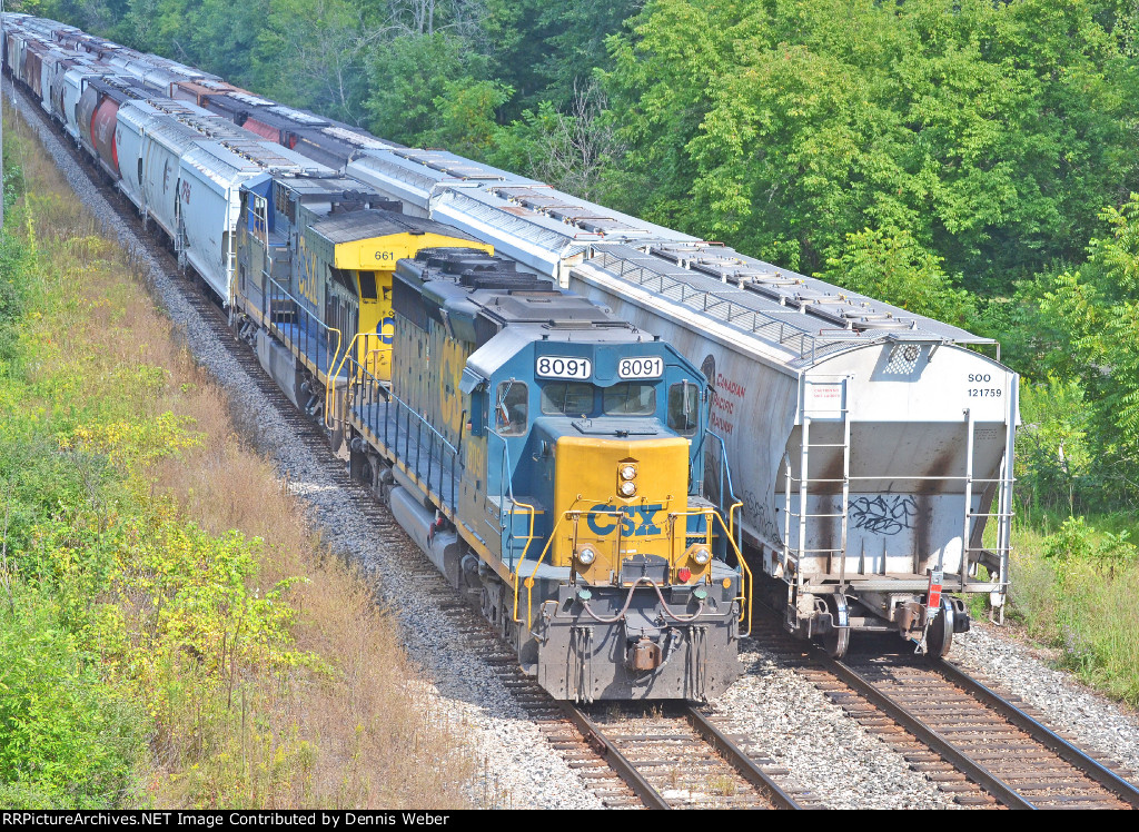 CSX 8091, CP's Tomah Sub.